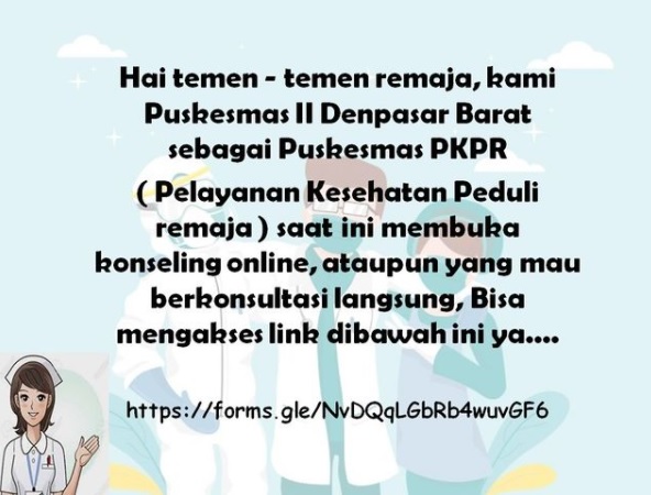PKPR (Pelayanan Kesehatan Peduli Remaja) Puskesmas II Denpasar Barat ...